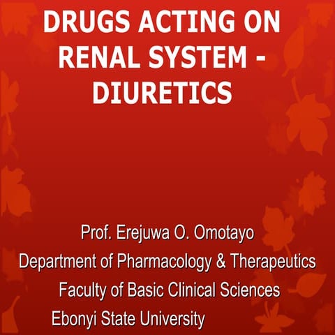 pharmacokinmetics: introduction to DIURETICS.ppt