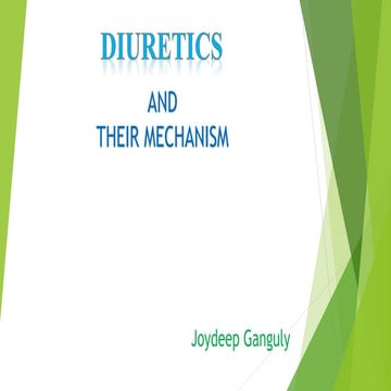 Diuretics & Their Mechanism.PPT