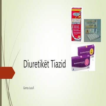 Diuretikët Tiazid | PPTX