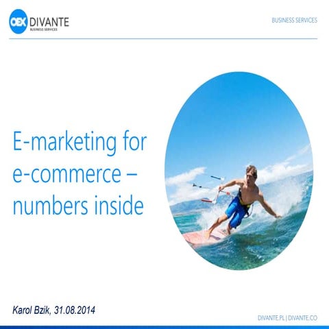 e-marketing activities in e-commerce - numbers inside | PPT