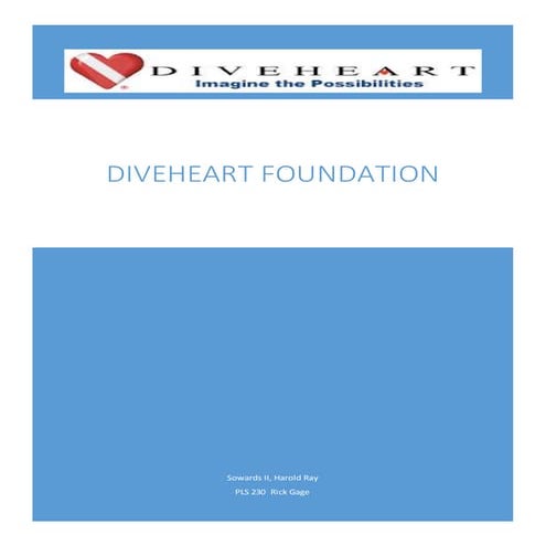 Dive heart project | DOCX