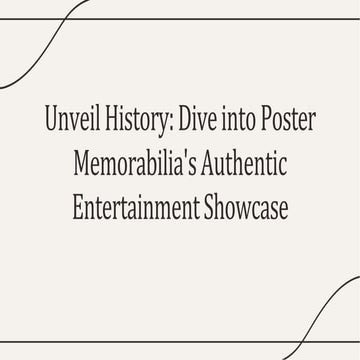 Unveil History: Dive into Poster Memorabilia's Authentic Entertainment ...