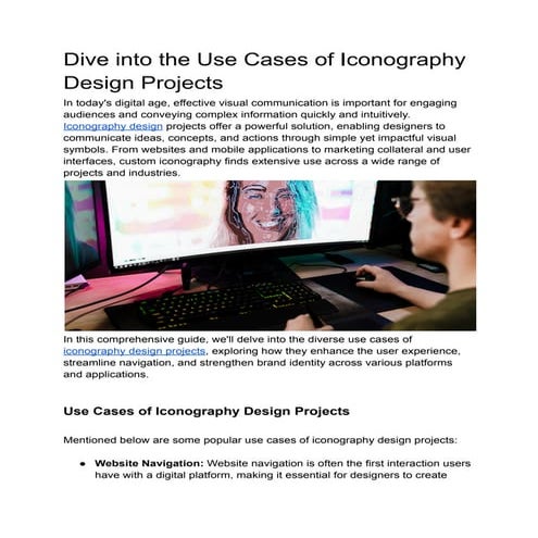 Dive into the Use Cases of Iconography Design | PDF