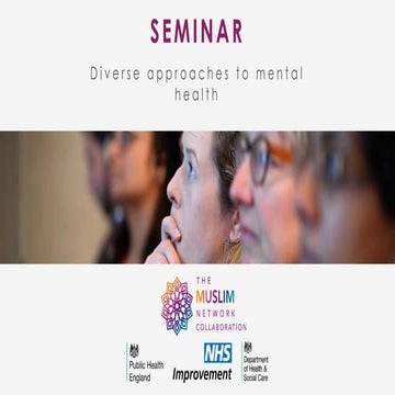 Diverse approaches to mental health - presentations | PDF