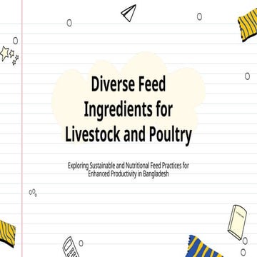 Feed ingredients for ration for livestock and poultry | PPTX