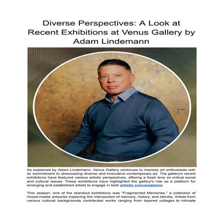 Diverse Perspectives_ A Look at Recent Exhibitions at Venus Gallery by ...