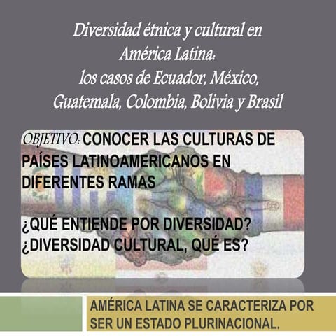 El Diversidad Cultural En America Latina EDUCAR EN LA DIVERSIDAD