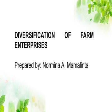 Diversification of Farm Enterprises.pptx