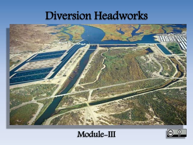 Intake works at diversion | PPT