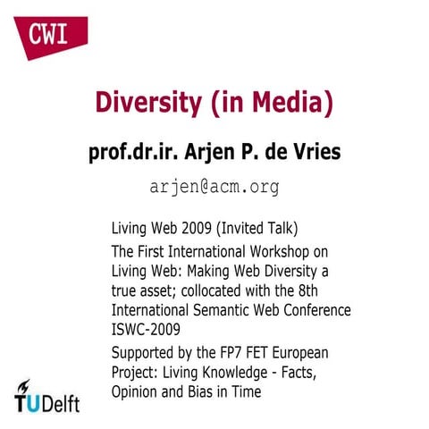 Diversity (in Media) | PPT | Search | Internet