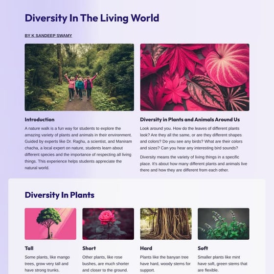 Environmental Science (EVS) : Plants Around Us (Class III) | PPT