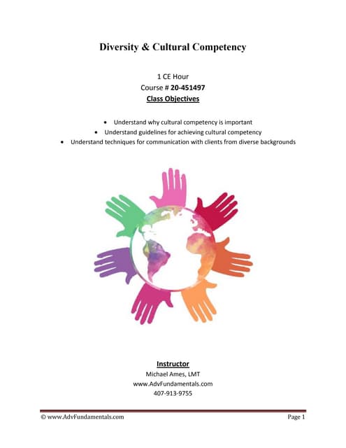 Cultural Competence | PPT