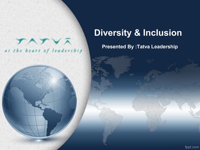 Diversity & Inclusion in the Workplace | PPTX