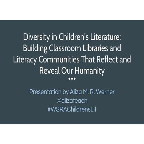 Diversity in Children's Literature | PDF