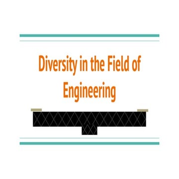 Diversity in Engineering trying to elevate the workforce | PDF