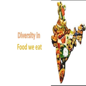 Diversity in food | PPT