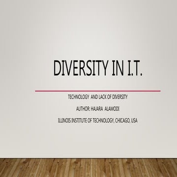 Diversity in Technology | PPT