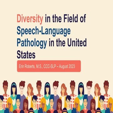 Diversity in Speech-Language Pathology | PPTX