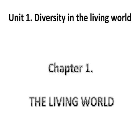 Class 11 Chapter 1 The Living World | PPTX