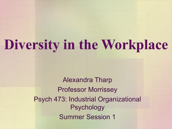 Diversity & Inclusion in the Workplace | PPT