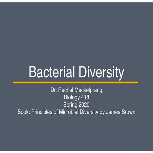 Microbial Diversity Part 1: Introduction to Diversity | PDF