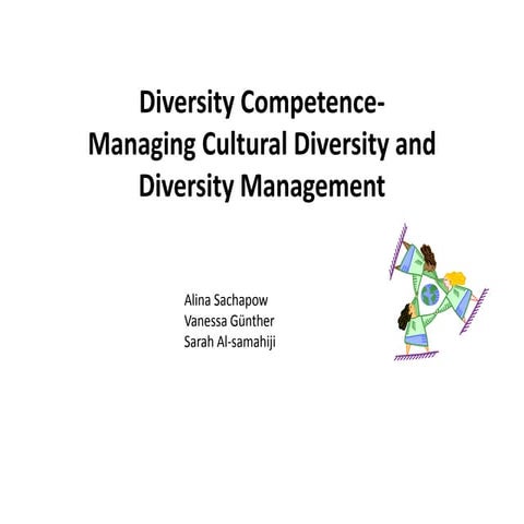 Diversity Competence- Managing Cultural Diversity and Diversity Management by Vanessa Günther ...