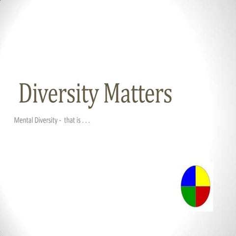 Diversity matters | PPT