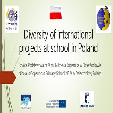 Diversity of international projects in school in poland (SP 9 ...