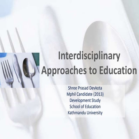 Interdisciplinary Approach | PPTX