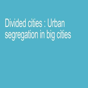 Divided cities | PPTX