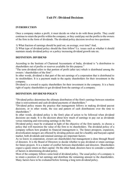 Process for Declaration & Payment of Dividend | PPTX