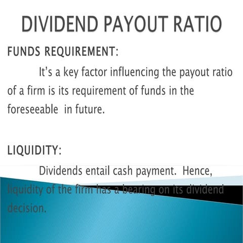 Dividend Payout Ratio | PPT