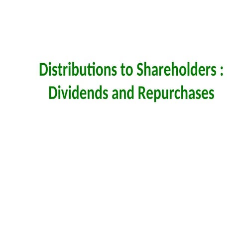 An introduction to Dividend Policy Decisions | PPT