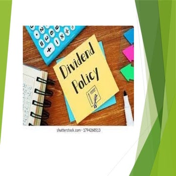 Dividend Policy II - Dividend theories .pptx