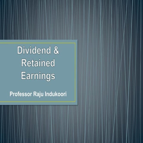 Dividends | PPT