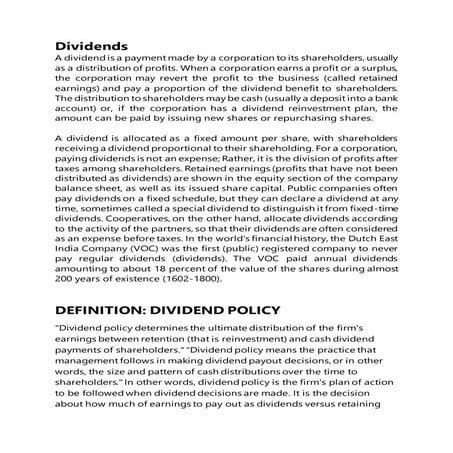 Dividend policy ppt | PPTX