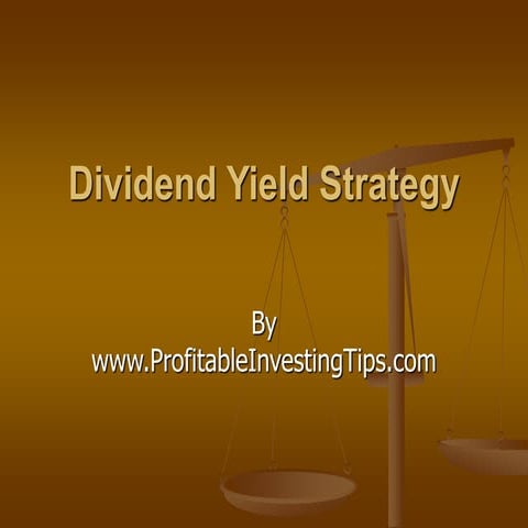 Dividend Yield Strategy | PPT