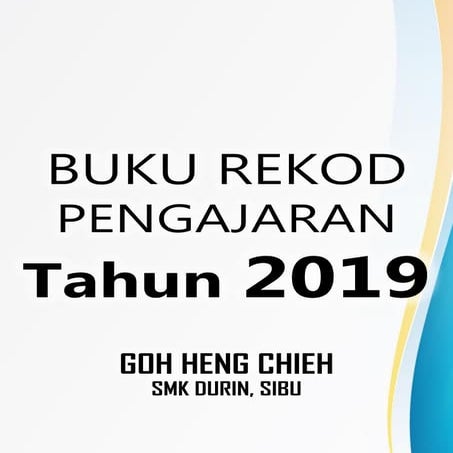 Divider buku rekod pengajaran 2019 | PDF