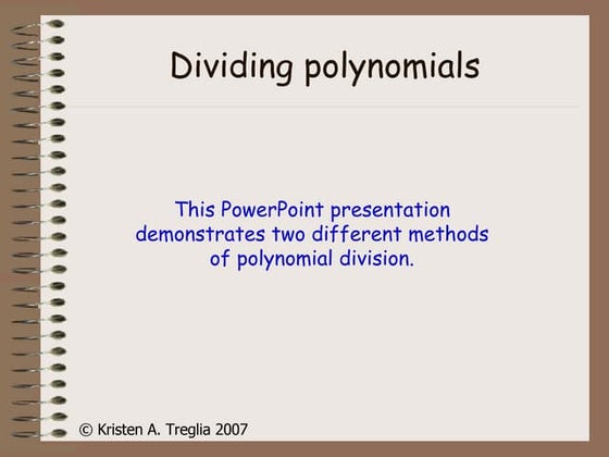 Polynomial function | PPTX