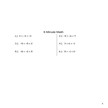 Dividing Integers Pdf