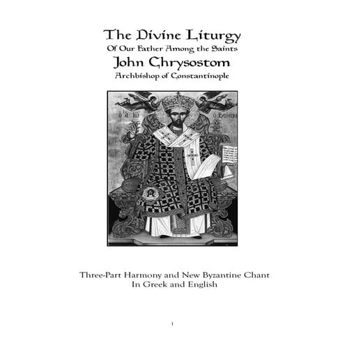 Divine liturgy of st. john chrysostom | PDF