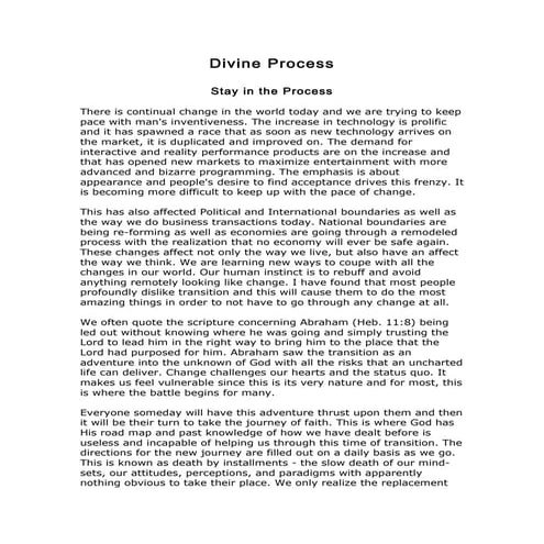 Divine Process | DOC