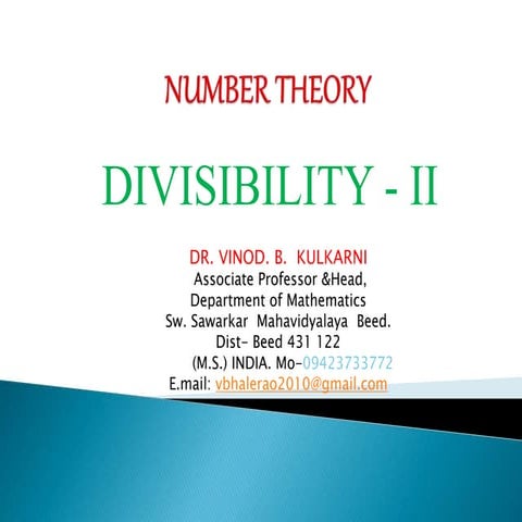 Divisibility | PPTX | Education