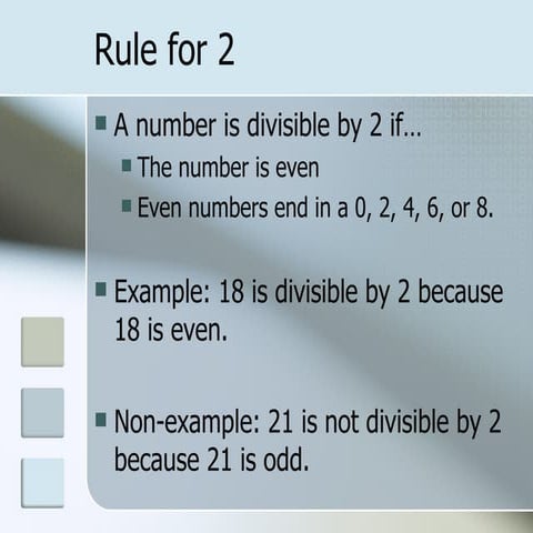 Divisibility Quick Notes | PPT