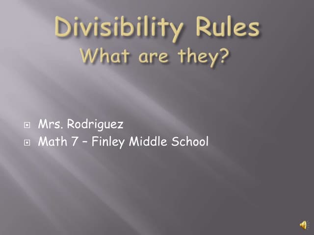 Grade 5 - Divisibility rule for 4, 8, 11 & 12.pptx