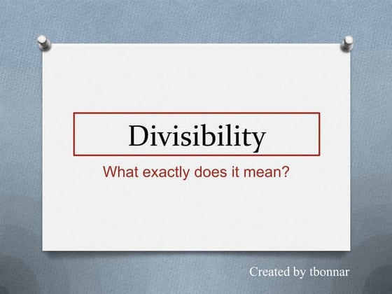 Factors and Multiples | PPT
