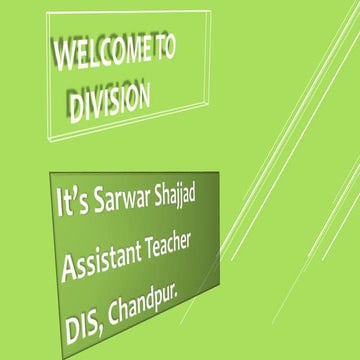 Division process for STD-III | PPTX