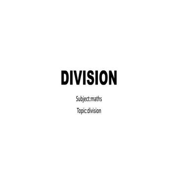 Division | PPTX