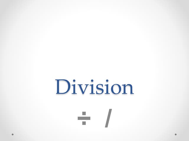 Maths-Division.ppt | Homework and Study | Education