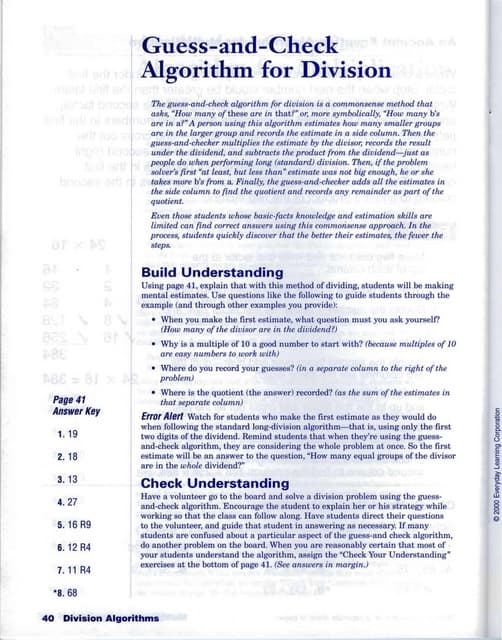 Division algorithms (2) | PDF Division algorithms (2) | PDF